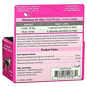 Nutramax Cosequin Joint Health Supplement for Cats - With Glucosamine and Chondroitin, 30 Capsules