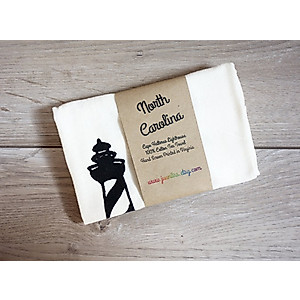 North Carolina Tea Towel. Cape Hatteras Lighthouse Illustration Dish Towel. North Carolina Gift. Perfect Housewarming Gift for your NC Local