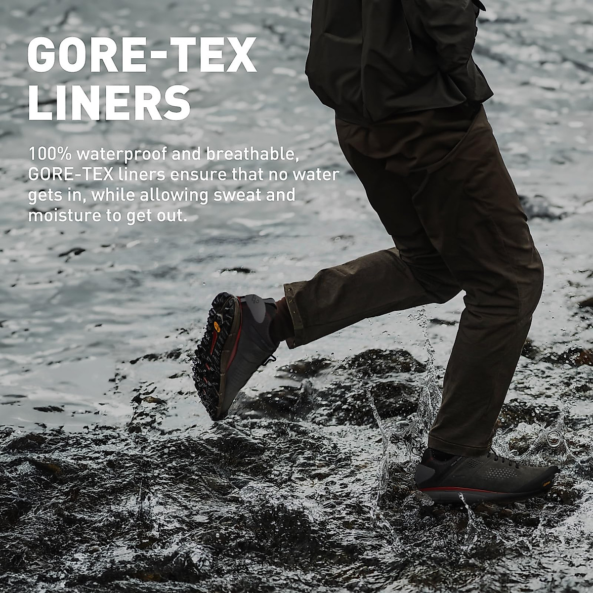 Danner Trail 2650 3” Waterproof Hiking Shoes for Men - Durable Leather & Textile Upper with Breathable Gore-Tex Lining and Vibram Traction Outsole, Dark Gray/Brick Red - 8 D