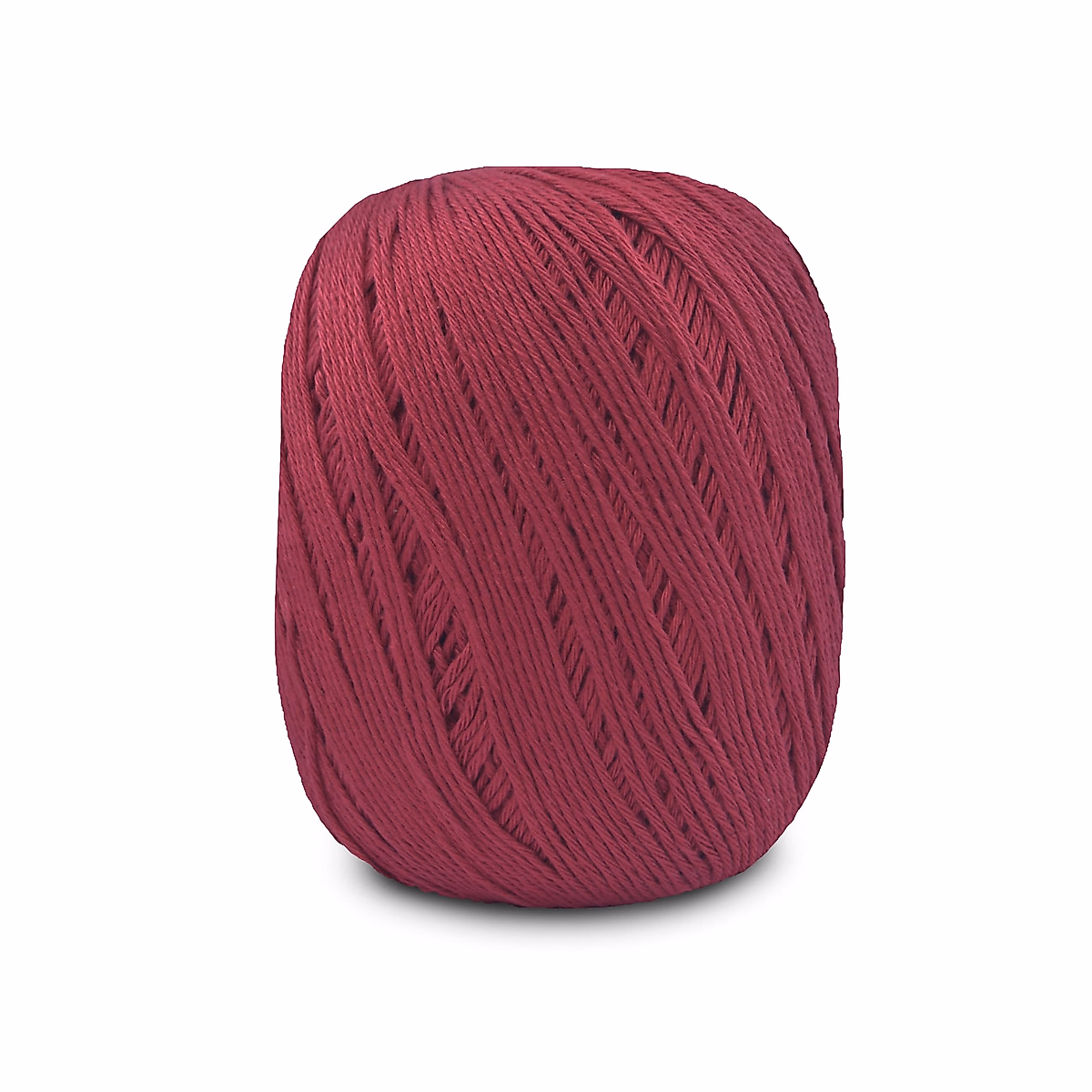 Circulo Charme Cotton Yarn for Crochet and Knitting – 100% Mercerized Brazilian Virgin Cotton (Pack of 1 Ball) – Red Yarn, 3951 - Viva Magenta, 5.3 oz, 433 yds – Sport