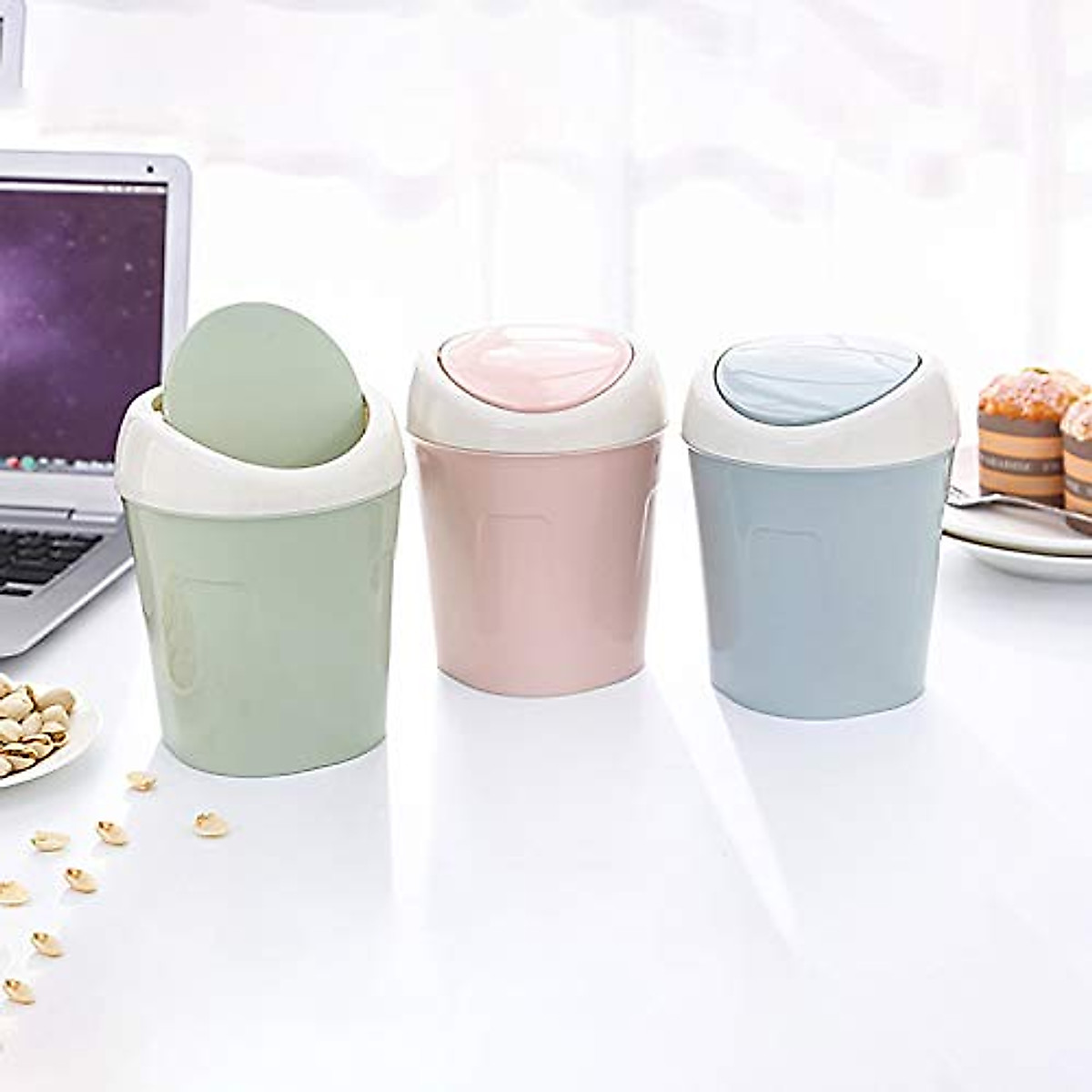 Trash Can Durable Multipurpose Can Large Capacity Waste Container for Room Daily Necessities Storage