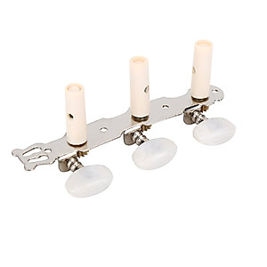 VGEBY 6Pcs Guitar Pegs, 3R 3L Machine Heads String Tuning Key Pegs Metal Tuners for Classic Guitar Classical Guitar Tuners Classical Guitar Tuning Machines Classical Guitar Tuning