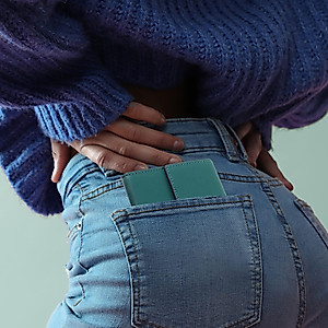 Travelambo RFID Blocking Small Mini Compact Wallet Coin Pouch Holder Trifold Credit Card Holder Pocket Purse for Women (Napa Green)