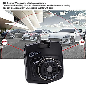 GOWENIC Car Dash Cam, Hd Car Camera 1080P Loop Recording Night Vision 170 Degree Dvr Dash Camera with Parking Monitor, Built in Battery, Security Camera for Car.