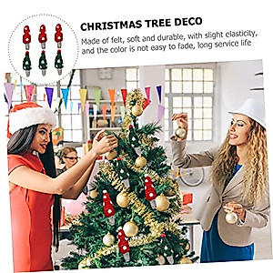 jojofuny 6pcs Felt Christmas Tree Garland Decor Christmas Decor Christmas Felt Ornament Kit Christmas Needle Felting Kit Reindeer Felt Craft Ornament Christmas Tree Pendants Xmas Pendants