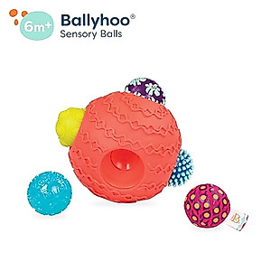 B. toys- B. baby- Baby Ballss– 1 Big Textured Ball with 5 Small Sensory Balls – Developmental Toys for Babies 6 Months +