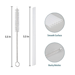 KLOWOAH Replacement Straws Compatible with Zak 16oz Water Bottle, (Pack of 6)