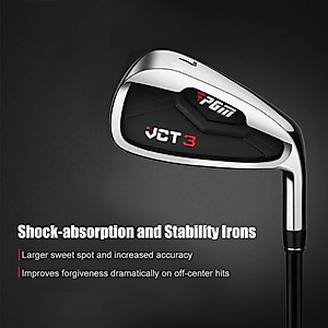 Golf Clubs Complete Set for Men 13 Piece Includes Titanium Golf Driver, 3 & #5 Fairway Woods, 4 Hybrid, 5-SW Irons, Putter and Golf Bag