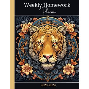 Weekly homework planner 2023-2024: Homework organiser for School and College, Assignment organiser for student, Plan and Keep Track of learning activities