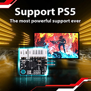 Brook UFB-UP5 Universal Fighting Board Upgrade Kit For PS5 Fighting Games - Small Size PCB Compatible with PS5 Wafer Connector included