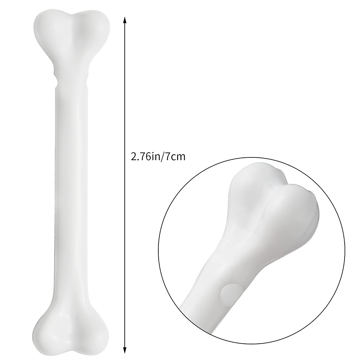 30pcs Plastic Bones Halloween Skeleton Costume Bones for Halloween Dress up Party Cosplay Ornaments Decoration Accessories