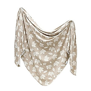 Large Premium Knit Baby Swaddle Receiving Blanket"Oak" by Copper Pearl