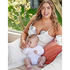 Momcozy Hands Free Breast Pump S9 Pro Updated, Wearable Breast Pump of Longest Battery Life & LED Display, Double Portable Electric Breast Pump with 2 Modes & 9 Levels - 24mm, 2 Pack Gray