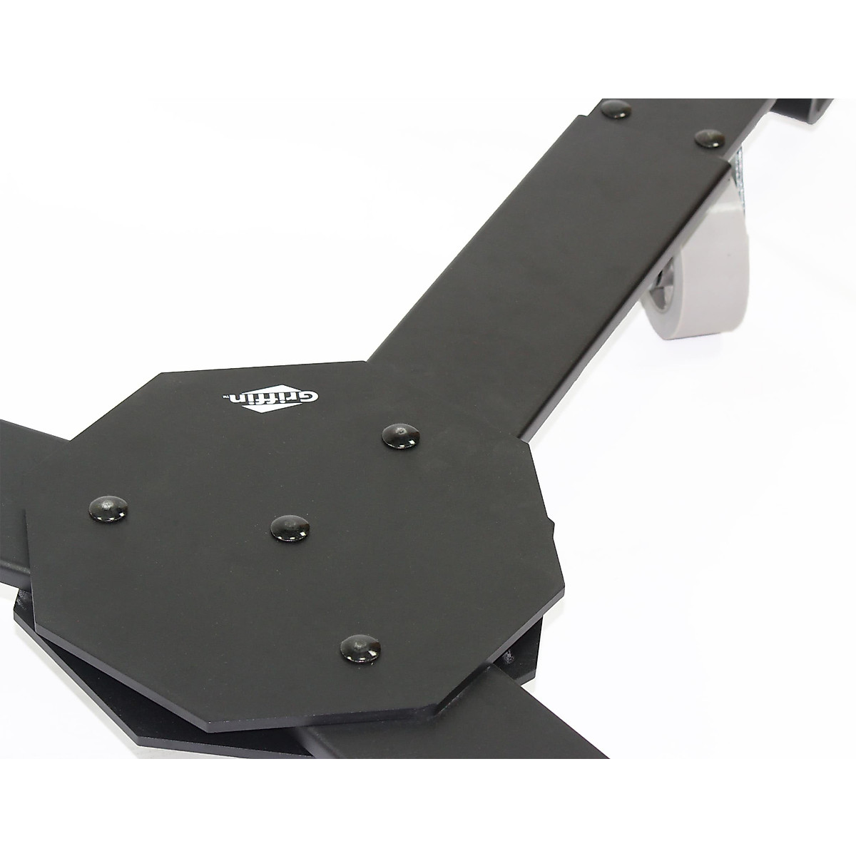 Piano Truck Dolly by GRIFFIN | Spider Mobileer Cart for Concert Baby Grand Pianos | 3 Large Wheel Moving Dollie Stage Stand with Adjustable Legs | Adjustable Universal Sturdy Placement Mount Holder