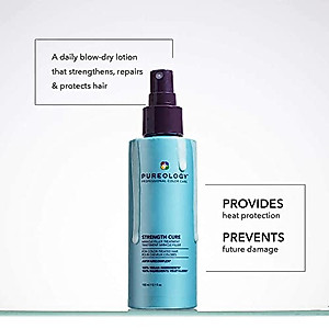 Pureology Strength Cure Miracle Filler | For Damaged, Color-Treated Hair | Repairing Heat Protectant Spray | Sulfate-Free | Vegan | Updated Packaging | 5.1 Fl. Oz. |