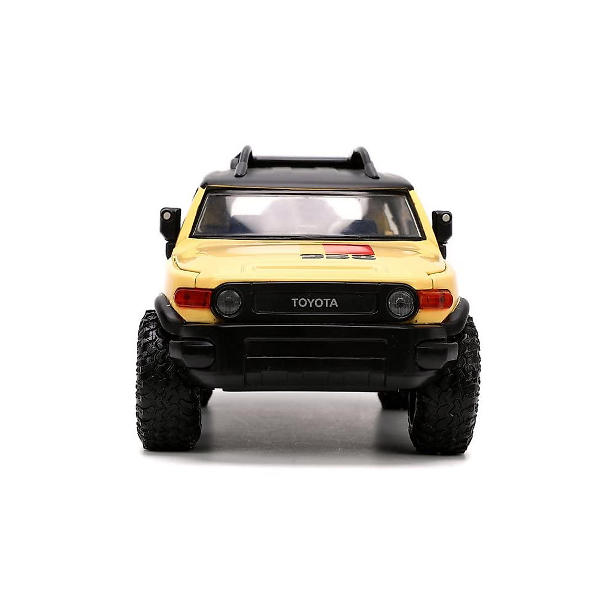 ModelToyCars Toyota FJ Cruiser #938 w/Extra Wheels, Yellow - Jada Toys 33028-1/24 Scale Diecast Car