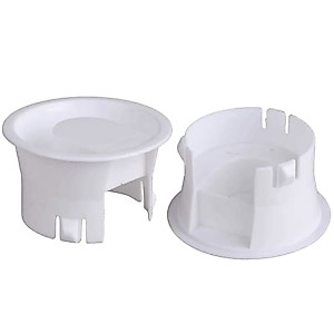 Glass Water Pitcher Lids Food Grade Plastic Anti-Dust Splash Resistant Stoppers Covers for Water Jug Glass Bistro Pitcher 2 pieces(White)