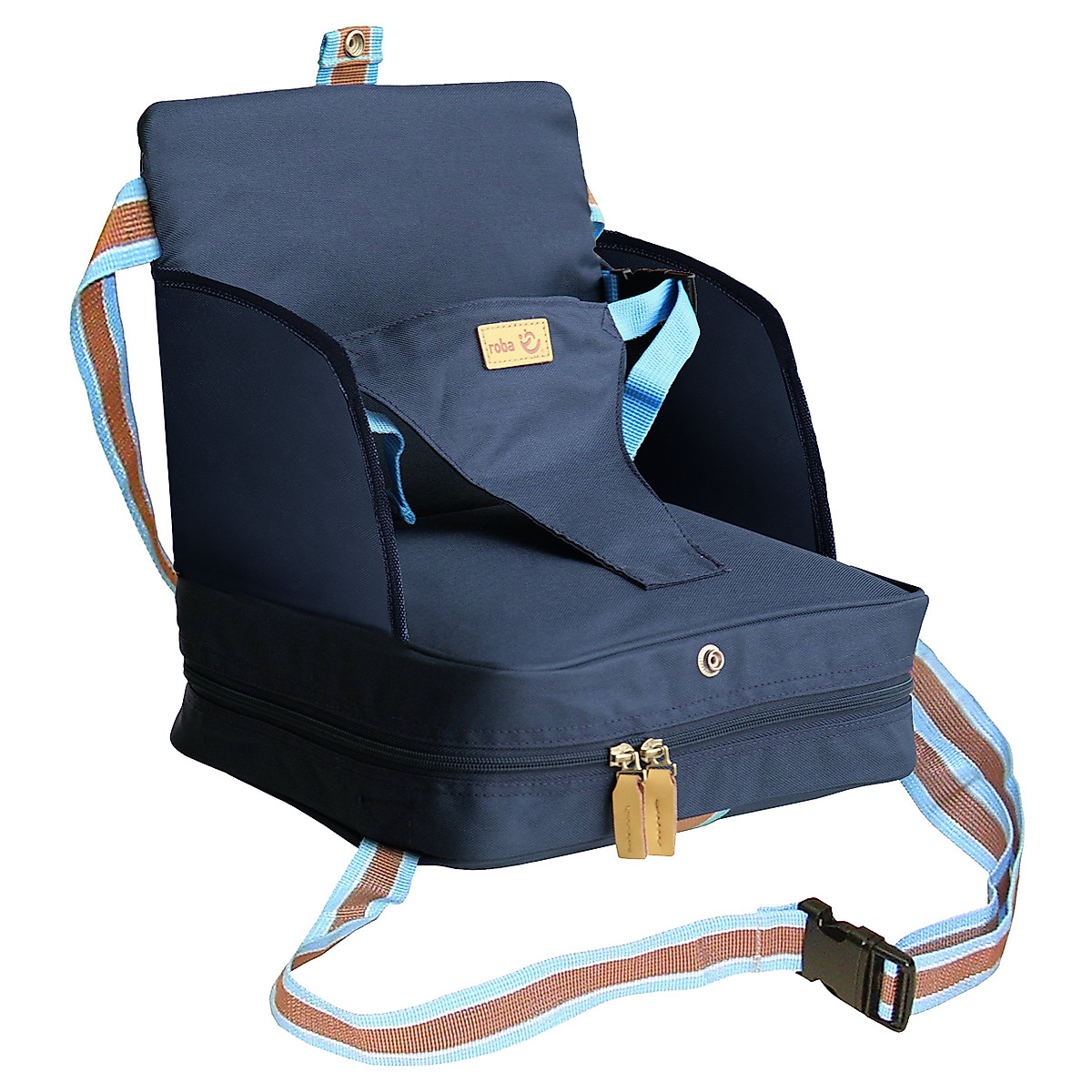 roba Booster Seat, Mobile Inflatable Child Seat with Raised Side Panels, Flexible Booster Seat for Home and Travel