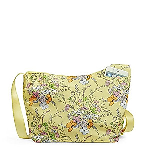 Vera Bradley Women's Recycled Lighten Up Reactive Crossbody Sling Purse, Sunlit Garden, One Size
