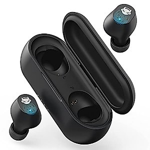 MINDBEAST Bluetooth Earbuds with Noise Cancelling and Strong Bass - Portable and Lightweight with 36 Hours Battery Life - Compatible with iPhone, Samsung, Android, PC, and Gaming Devices T98 Balck