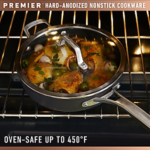 Calphalon Premier Hard-Anodized Nonstick 12-Inch Frying Pan with Lid