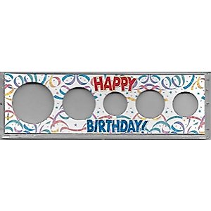 5 Hole Coin Holder Year Set Happy Birthday