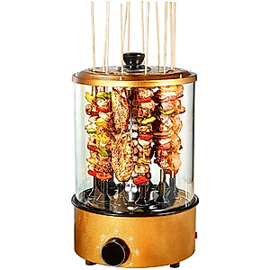 Smokeless Automatic Rotary Barbecue Machine,Electric Skewer Machine,0°-200° Adjustable Temperature,for 4-6 People Barbecue Oven Cup