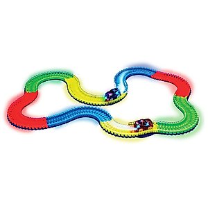 Ontel Magic Tracks The Amazing Racetrack That Can Bend, Flex and Glow - As Seen On TV Multicolor, 11'