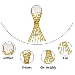 XBWEI Metal Crystal Ball Ornament Nordic Style Wrought Iron Clear Ball Sculptures Stand Creative Decorations for Living Room TV Cabinet Bookcase Home Office