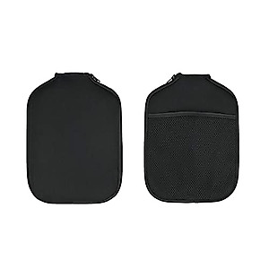YTYKINOY Pack of 2 Neoprene Pickleball Paddle Cover Pickleball Racket Sleeve (Black)