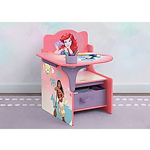 Delta Children Chair Desk with Storage Bin, Disney Princess