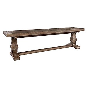 Kosas Home Quincy Bench, 66", Desert Gray