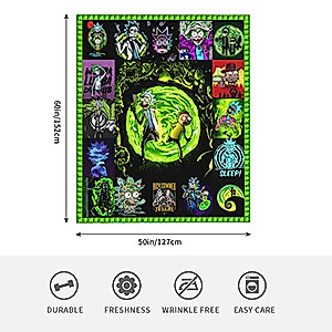 Kavcoc Warm and Cozy Anime Blanket: All-Season Flannel Fleece Throw for Sofa, Bed, and Living Room - 60x50 Inches