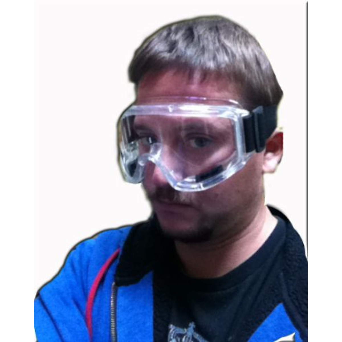 Clear Lens Work Goggle Elastic Strap Clear Lens Ski Goggle Universal Fit Safety Goggle