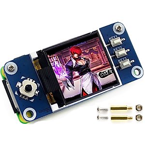 waveshare 1.44inch LCD Display HAT 128x128 Pixels SPI Interface for Raspberry Pi 2B/3B/3B+/Zero/Zero W with Examples for Raspberry Pi/Arduino/STM32
