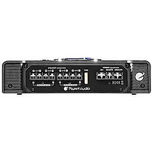 Planet Audio AC800.4 4 Channel Car Amplifier - 800 Watts, Full Range, Class A/B, 2-4 Ohm Stable, Mosfet Power Supply, Bridgeable
