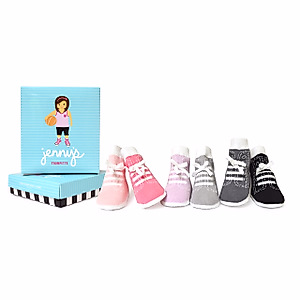 Trumpette Baby Girls Sock Set-6 Pairs, Jenny's-New Assorted Pastels, 0-12 Months