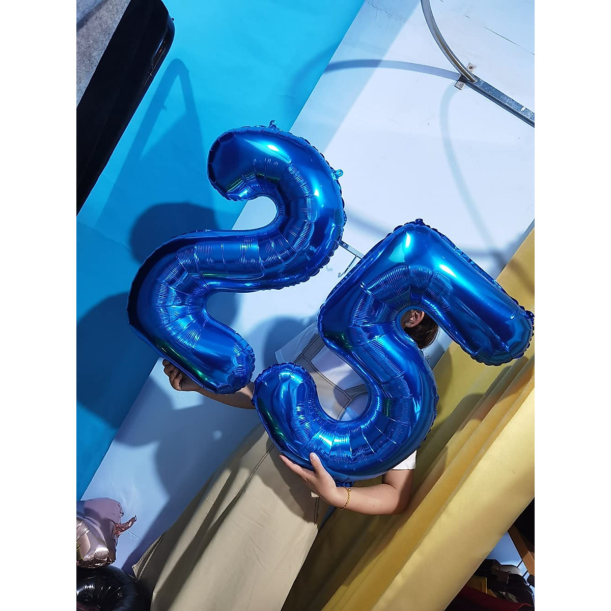 32 Inch Blue Number 2 Balloons Foil Ballon Digital Birthday Party Decoration Supplies (Blue Number 2 Balloon)
