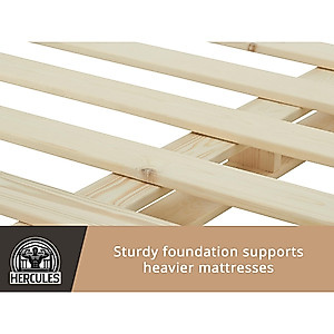 Hercules 4 Inch Low Profile Foundation Mattress Box Spring Replacement, California King