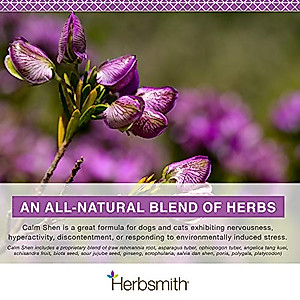 Herbsmith Calm Shen Herbal Blend for Dogs & Cats, 90 Tablets
