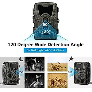 DUONIANHESJ HC801A Hunting Camera 16MP 32GB/64GB IP65 Photo Traps 0.3s Trigger Time 940nm Wild Camera 1080P Waterproof Trail Camera (Color : 1pc, Ships from : China)