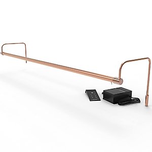 Cocoweb 43" Tru-Slim LED Picture Light in Rose Gold with Non-Dimmable Hardwire Kit with Remote