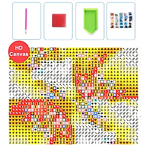 Bimkole 5D Diamond Painting Kits Angel Girl, Full Drill Flowers DIY Rhinestone Embroidery Set Paint with Diamonds Art by Number Kits Cross Stitch Home Wall Craft Decoration 12X16 inch