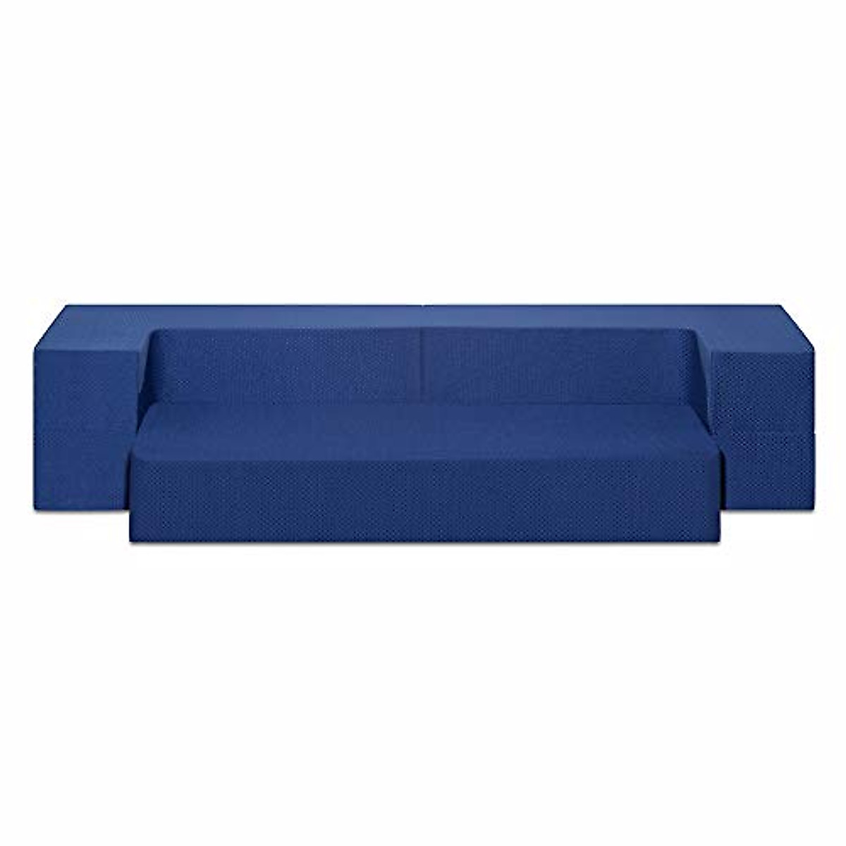 PrimaSleep 8 Inch Gel Memory Foam Multi-Function Mattress/Floor Mat/Sofa/(Dark Blue), Twin