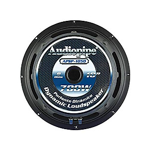 Audiopipe APSP-1050 10 Inch 700 Watt MAX, 350 Watts RMS, and 8 Ohm Dynamic Mid Range Car Audio Loudspeaker with 2.5 Inch Kapton Voice Coil, Black