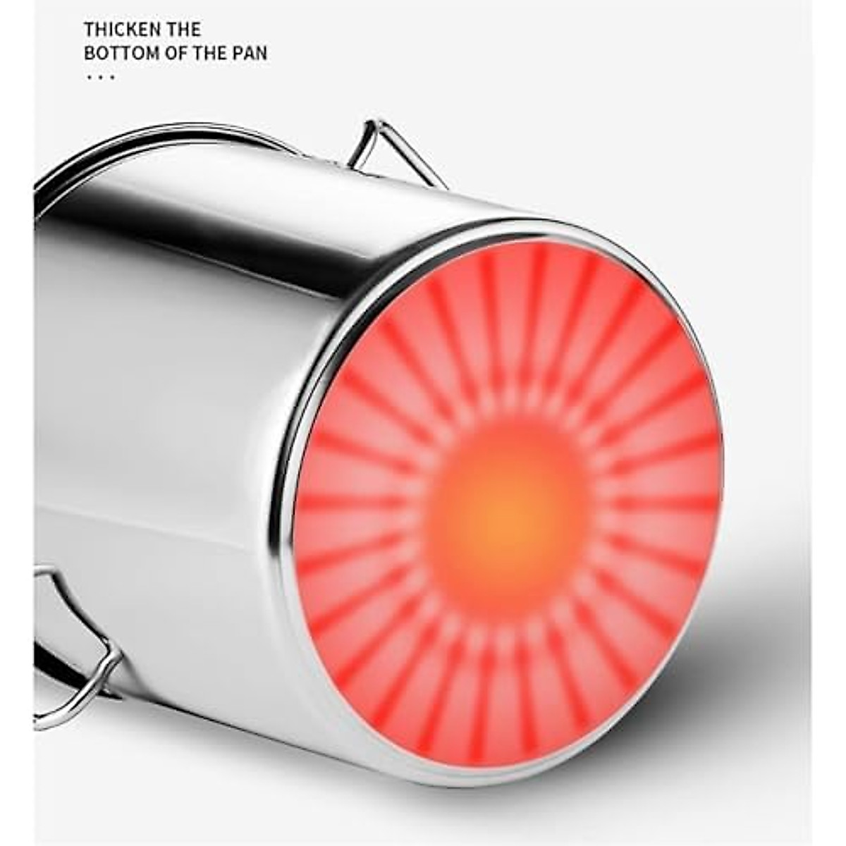 Stainless Steel Stock Pot Stock Pot With Spigot, Round Stock Pot With Soft-Touch Handles, Stainless Steel Soup Stockpot Composite Bottom 5-90L Wine Bucket,Thicken Milk Can With Tap S(Size:20*20cm(5L))