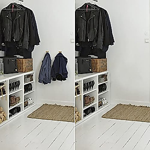 Greenspring 2 Pcs Brushed Gold Towel Hooks Bathroom Coat Hook Robe Hook Stainless Steel Door Hanger Towel Robe Clothes Cabinet Closet Sponges Wall Hook for Bathroom Bedroom Kitchen Hotel Pool