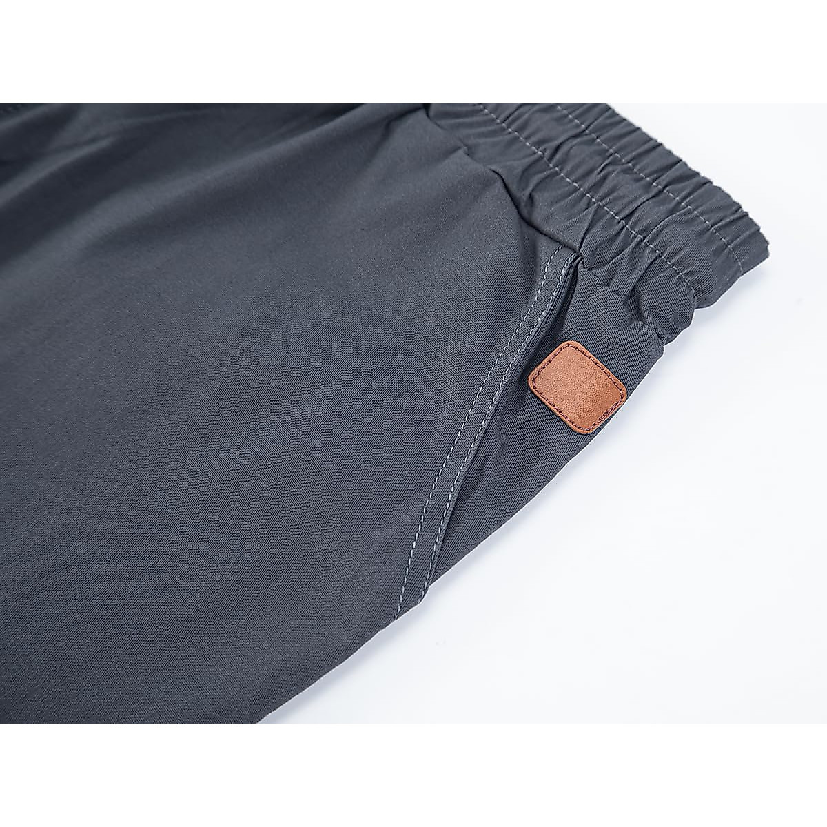 GM MGBOYGYM Mens Fashion Joggers Sports Pants - Cotton Cargo Pants Sweatpants Trousers Mens Long Pants Dark Grey-S