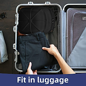 Hat case for Baseball Cap, Hard hat Travel case, caps Holder, Baseball Hat Organizer, Holding up to 6 caps for Travel and Home Storage Black