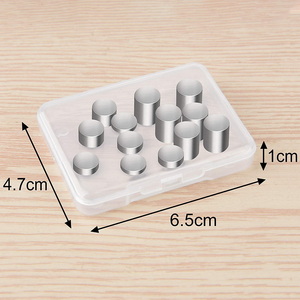 Coopay 4 oz. Tungsten Weights 3/8 Inch Incremental Cylinders Car Incremental Tungsten Weights Compatible with Pinewood Car Derby Weights to Optimize Your Car for Speed, 4 Sizes